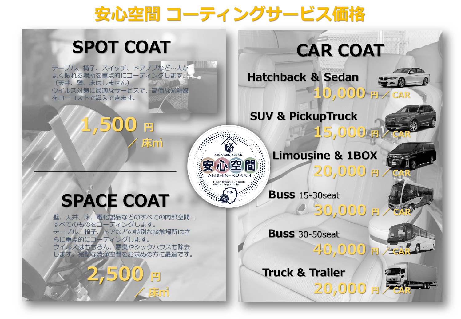 ANSHIN-KUKAN Coating Service | Monhi Enviro Design